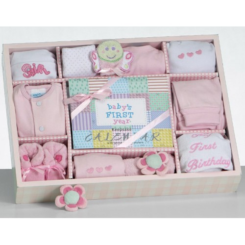 Baby's First Year Baby Gift Set-Girl - Discontinued - FullofGifts.com