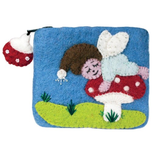 Felt Coin Purse - Sleeping Sprite - Wild Woolies (P) - Accessories ...